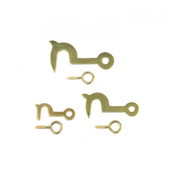 K&M Wholesale Suppliers Limited. Brassed Side Hook & Eye